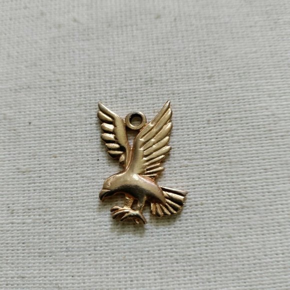 Jewelry | 42 Electro Gold Plated Eagle Pendant Patriotic | Poshmark